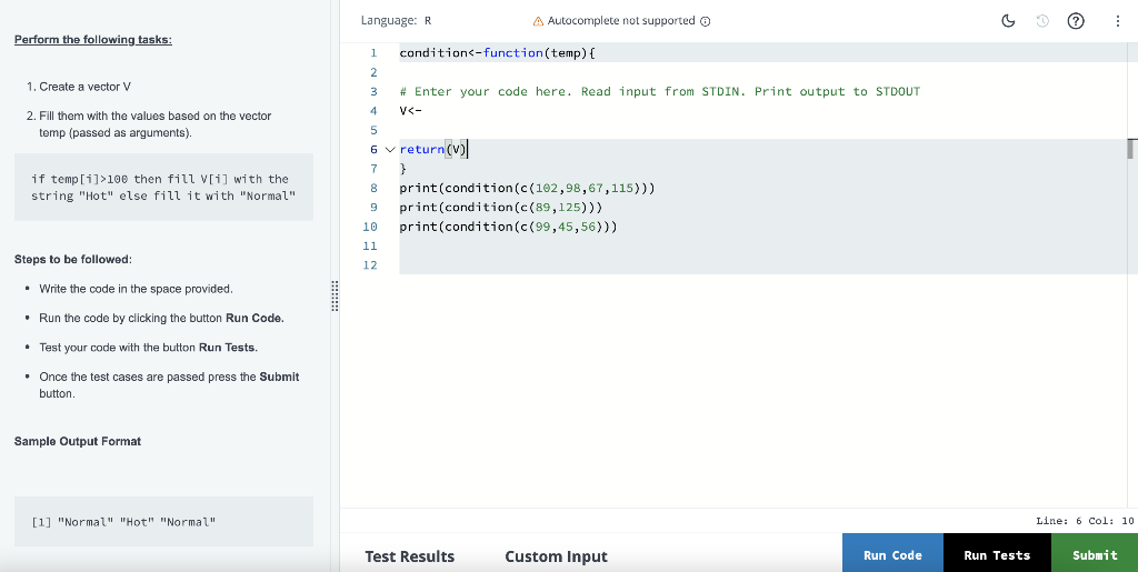 Solved Language R A Autocomplete Not Supported O 1 R 