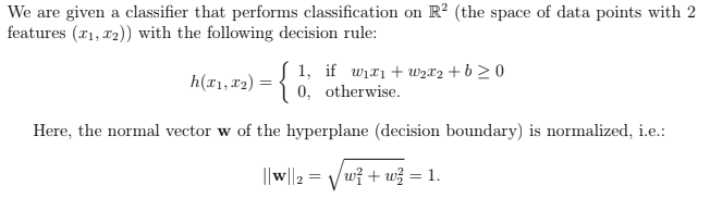 Solved We are given a classifier that performs | Chegg.com