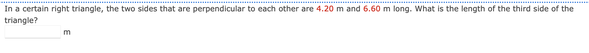 Solved In A Certain Right Triangle The Two Sides That Are Chegg