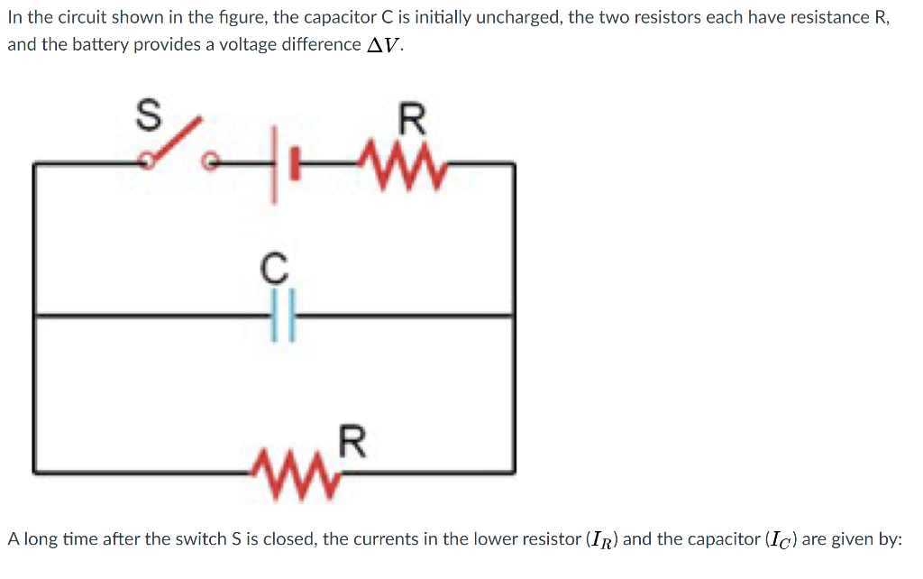 Solved In the circuit shown in the figure, the capacitor C | Chegg.com