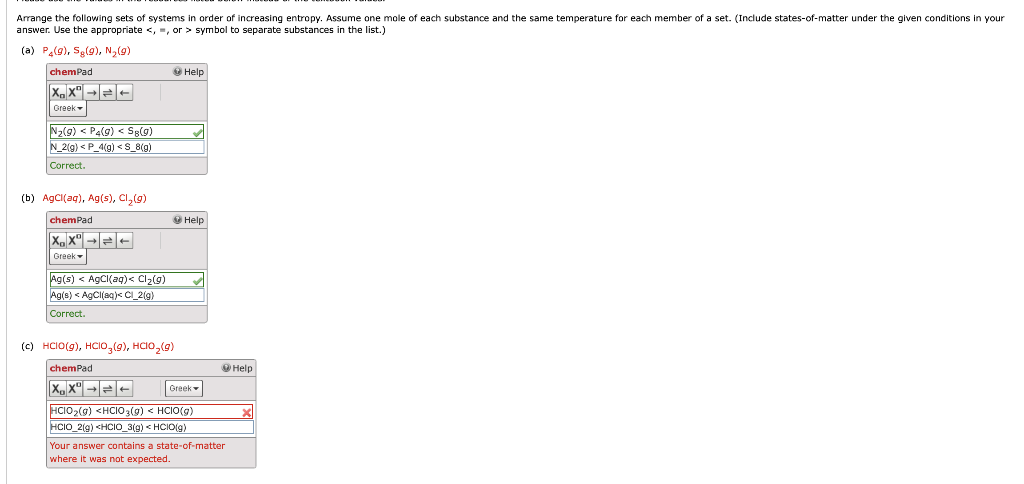 Solved Arrange the following sets of systems in order of | Chegg.com