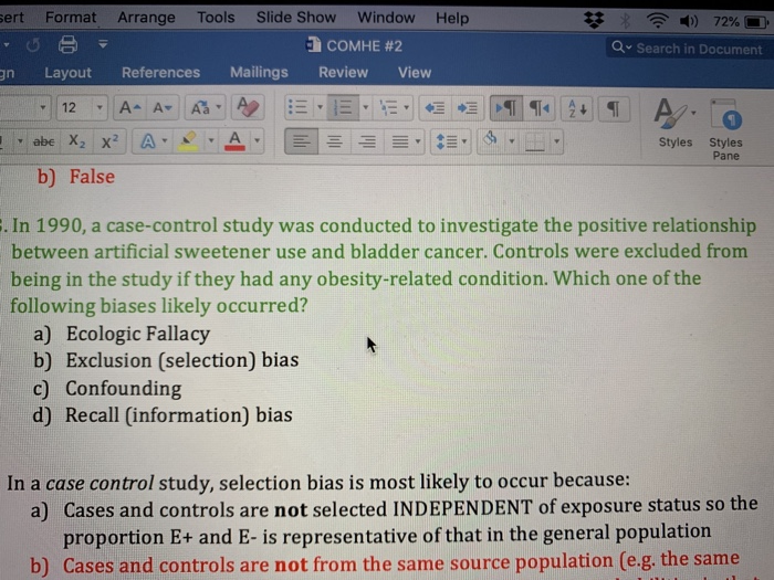 Solved rmat Arrange Tools Slide Show Window Help СОМНЕ #2 Q | Chegg.com