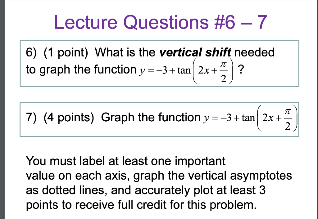 Solved Lecture Questions \#6 - 7 6) (1 point) What is the | Chegg.com