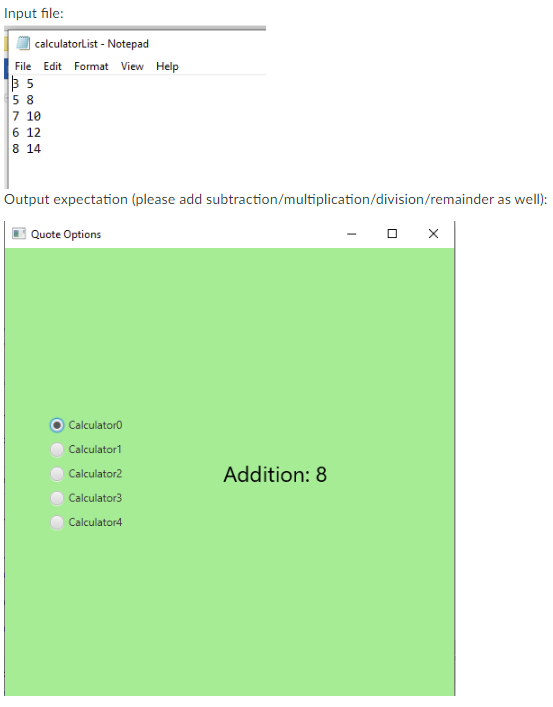 Solved Topic: JavaFX beginner Build a tool that will read | Chegg.com