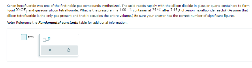 Solved Xenon hexafluoride was one of the first noble gas | Chegg.com