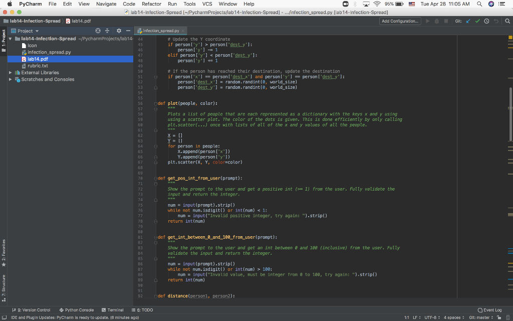 I need help in Computer Science for Python programing | Chegg.com