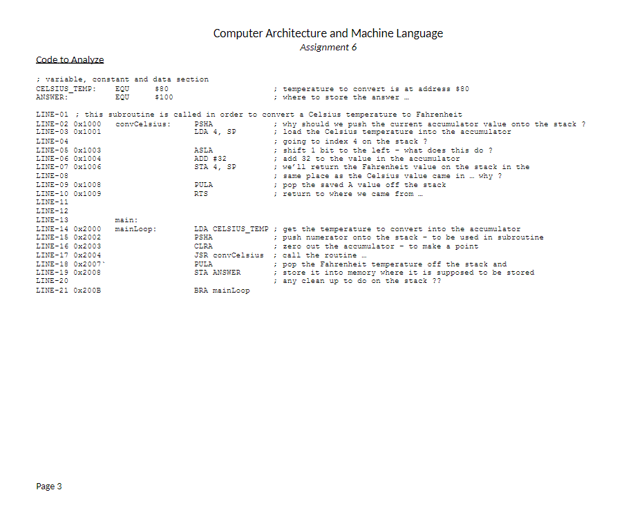 Solved Computer Architecture and Machine Language Assignment | Chegg.com