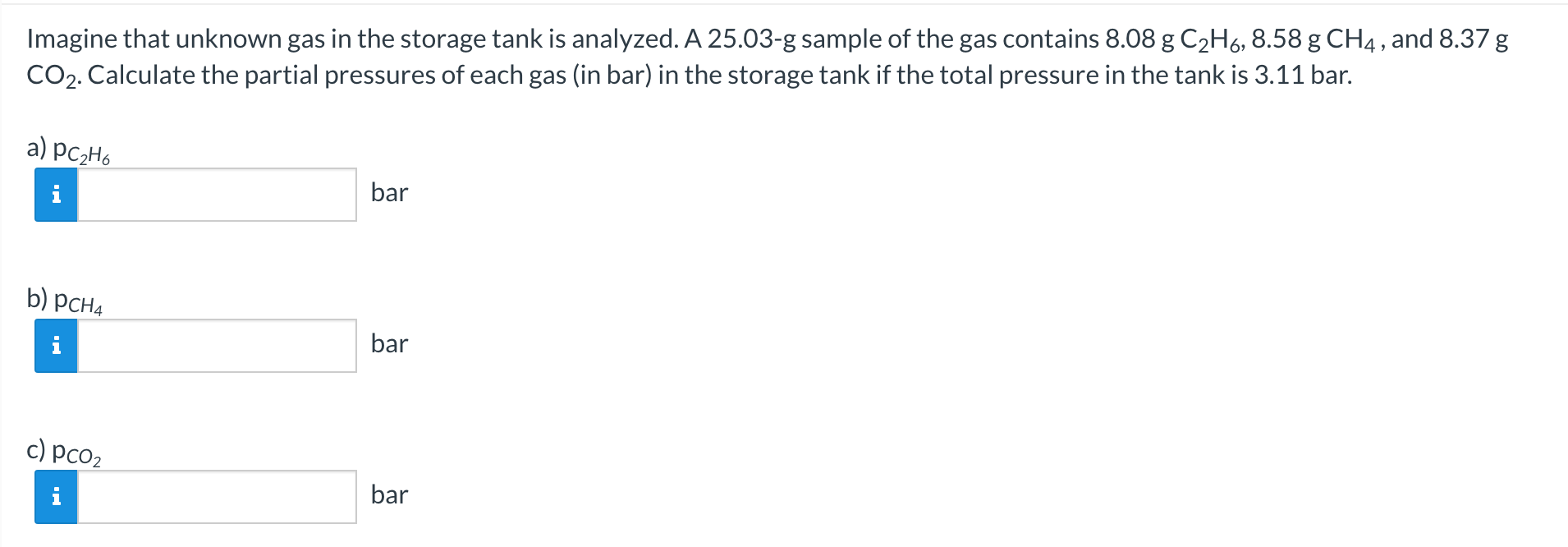 Solved Imagine that unknown gas in the storage tank is | Chegg.com