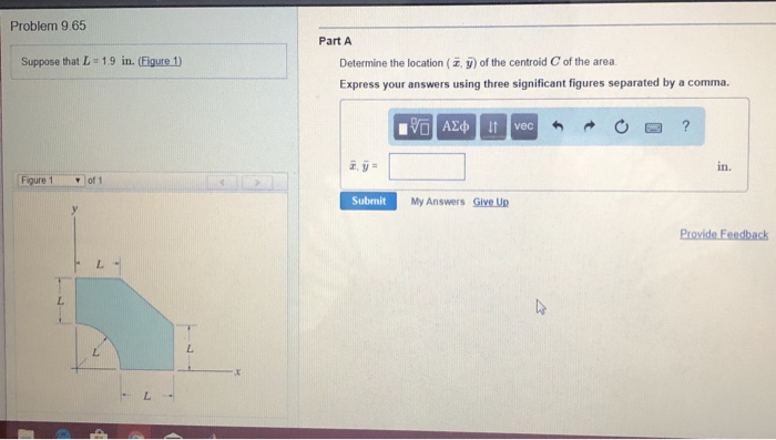 Solved Problem 9.65 Part A Suppose that L 19 in. (Figure 1) | Chegg.com