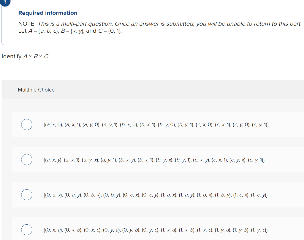 Solved Required information NOTE: This is a multi-part | Chegg.com