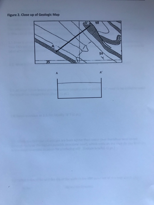 Solved Geologic Cross-Sections and Structure Contour Maps | Chegg.com