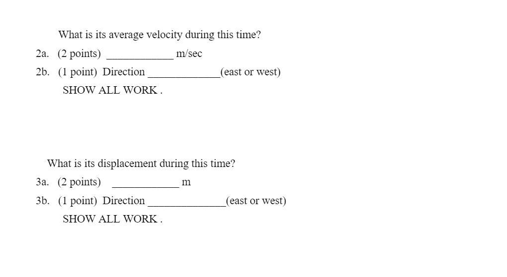 Solved Kinematic Equations (when a = constant) Vf = Vi + at | Chegg.com