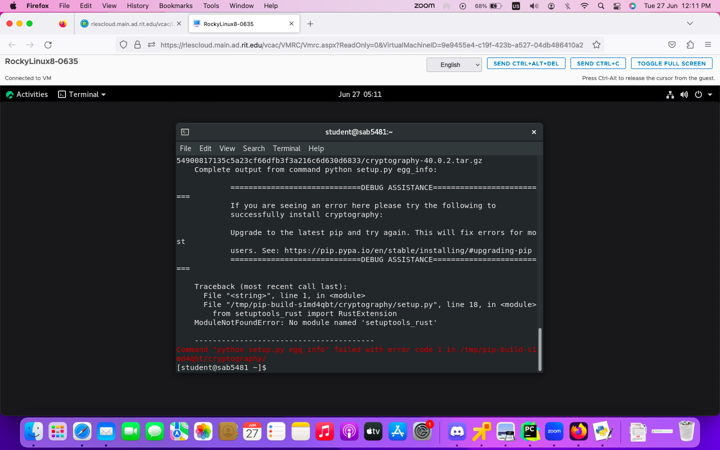 Solved what should i do in this case i cant run my script | Chegg.com