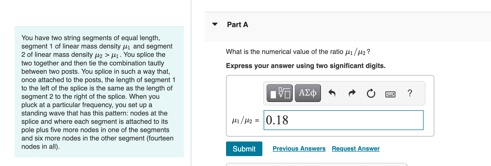 Solved You Have Two String Segments Of Equal Length Segment 