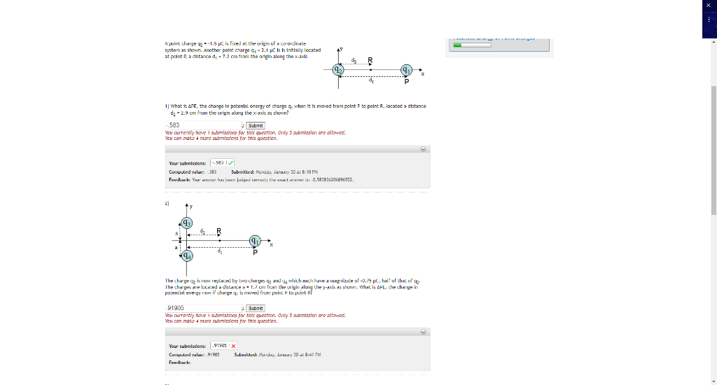 A print tharge U2=−1,5μt is ficed at the crigin of a | Chegg.com