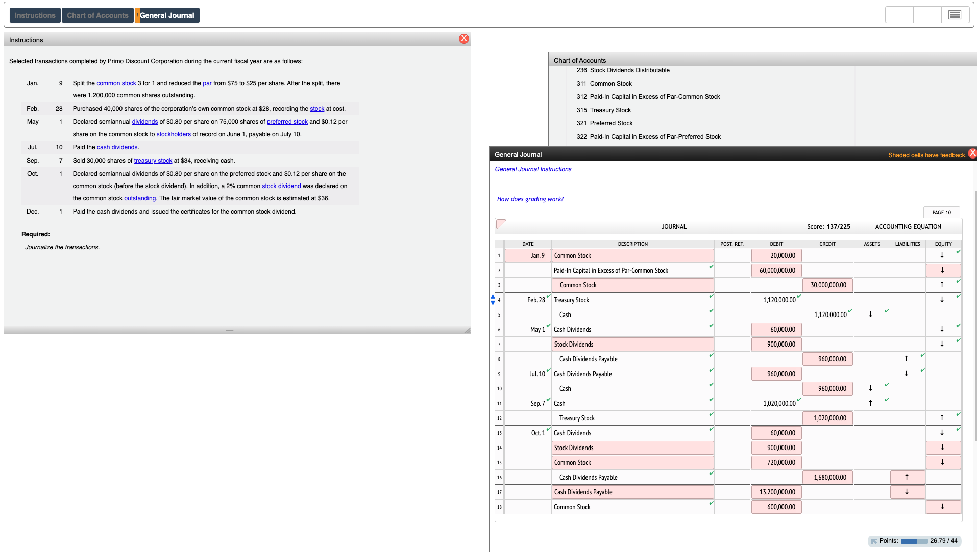 Selected transactions completed by Primo Discount | Chegg.com