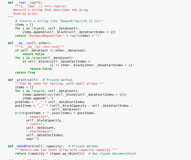 We will implement an ADT deque. Deque = double-ended | Chegg.com