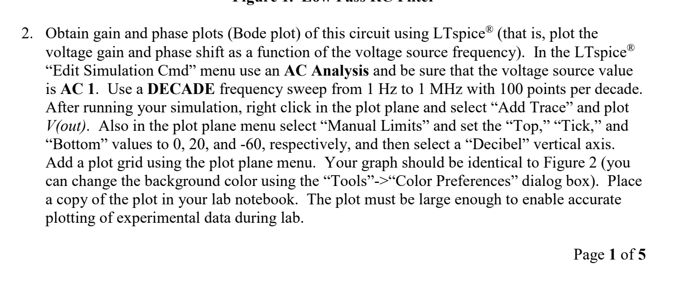 Solved Pre-Laboratory Assignment (STEPS 1-5) 1. Consider the | Chegg.com