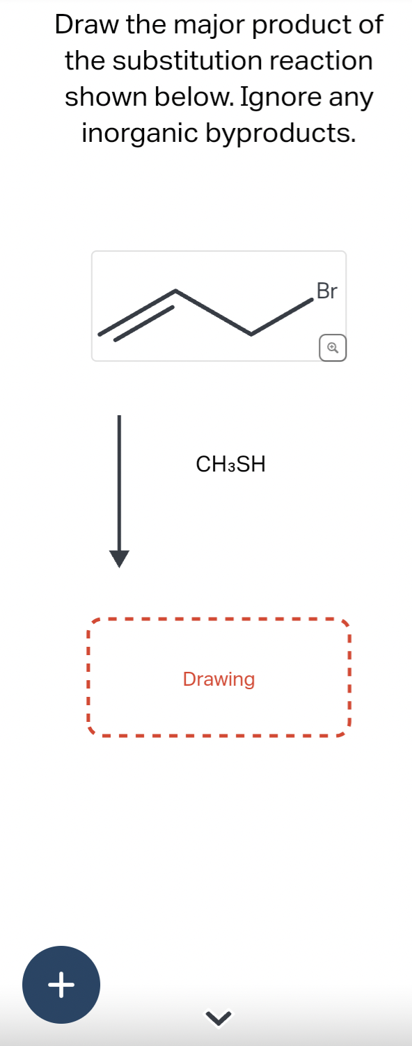 Solved Draw The Major Product Of The Substitution Reaction