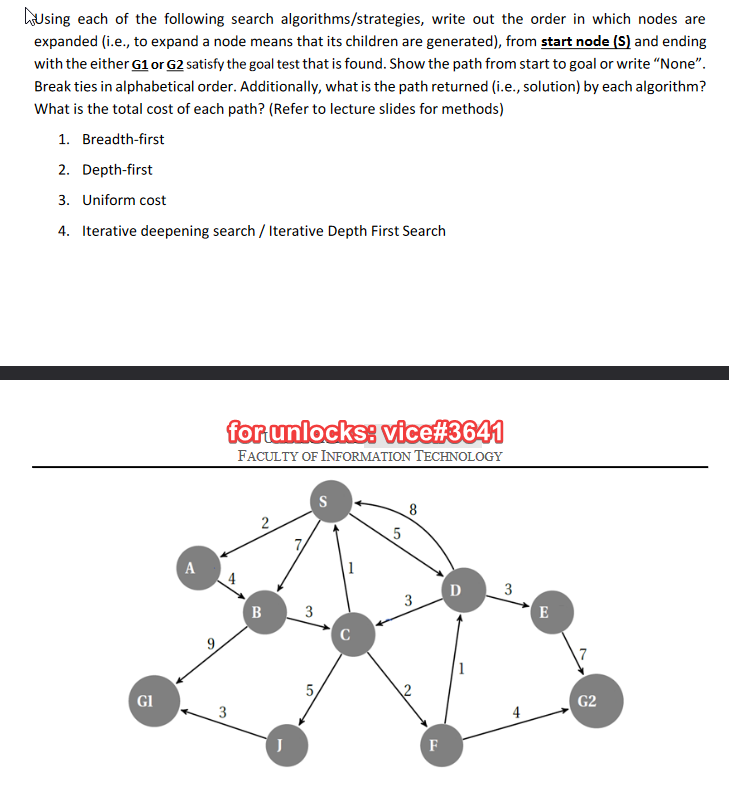 Solved Asing each of the following search | Chegg.com