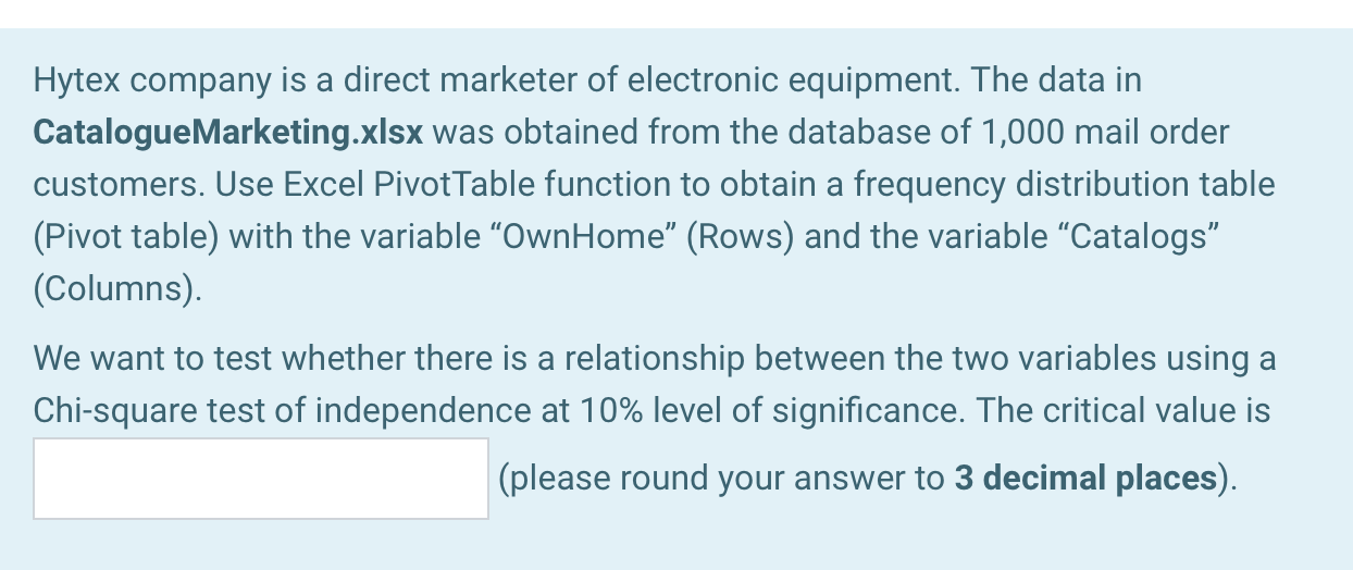Solved The data file Elecmart.xlsx provides information on | Chegg.com