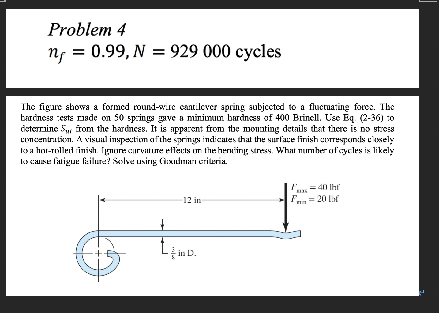 Solved Problem 4 ng = 0.99, N = 929 000 cycles = The figure | Chegg.com