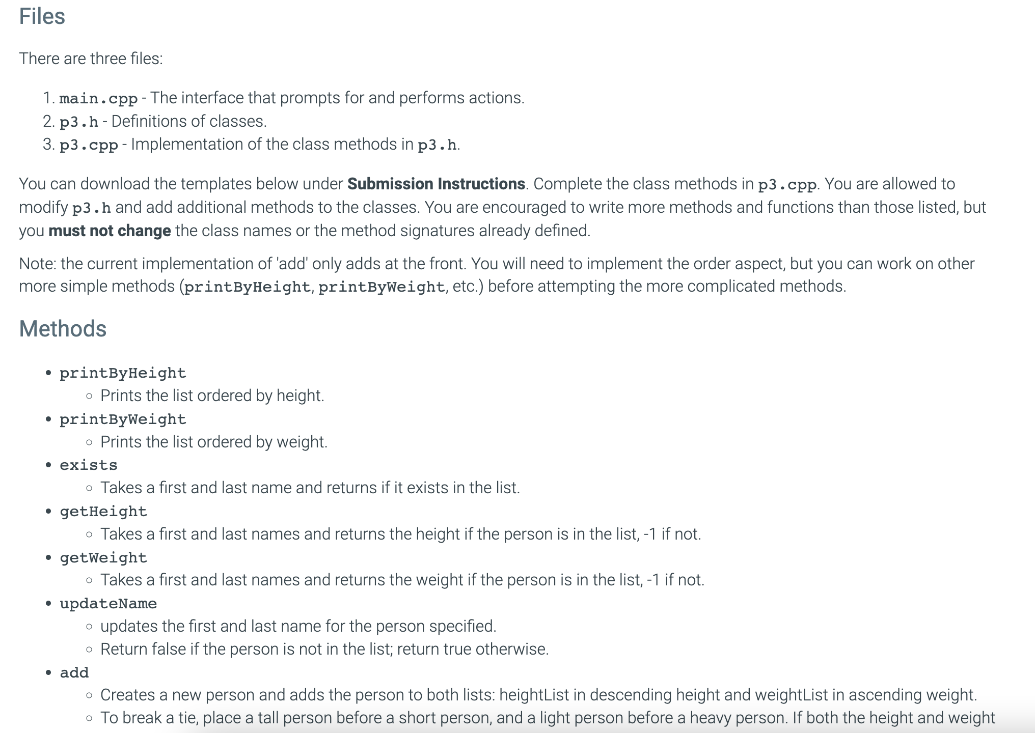 Solved You are building a program to determine the order of | Chegg.com