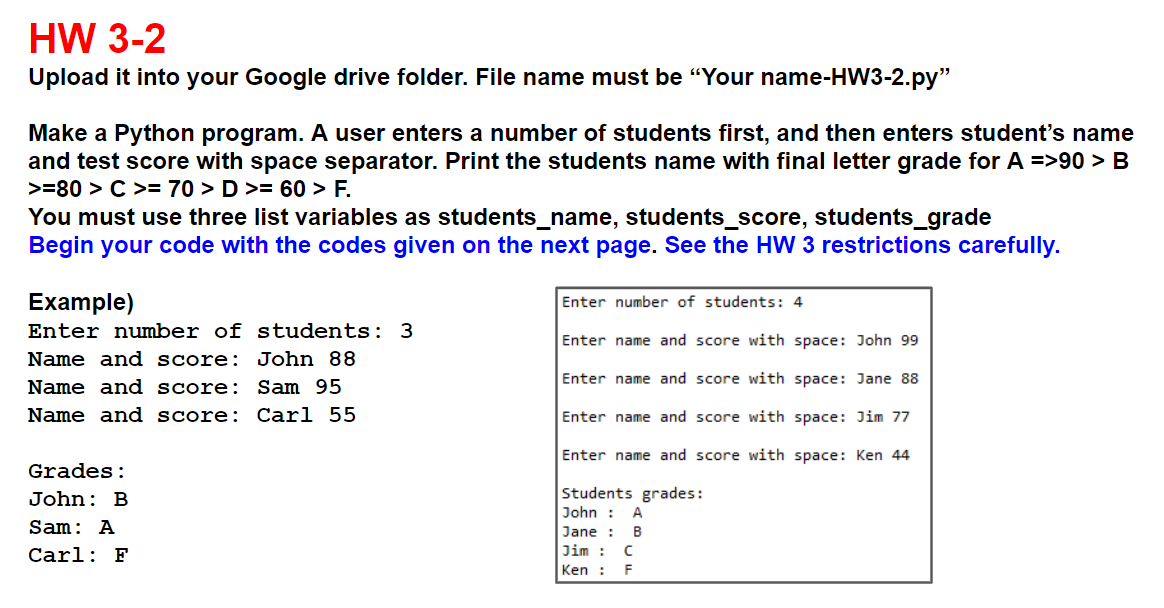 Solved HW 3-2 Upload it into your Google drive folder. File | Chegg.com