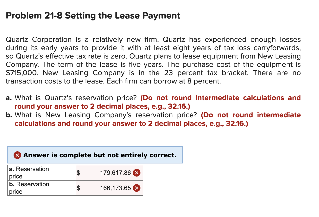 Solved answer both questions please Problem 21-8 ﻿Setting | Chegg.com