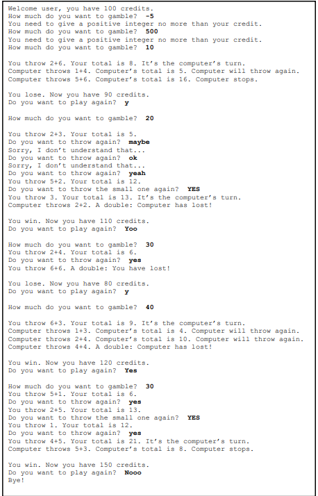 Solved Function ran_dice Write a function named ran_dice | Chegg.com