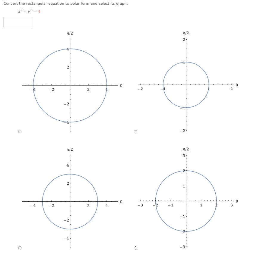 Solved Convert the rectangular equation to polar form and | Chegg.com