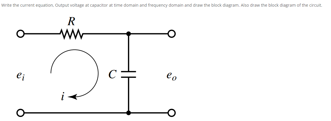 [Solved]: Write the current equation, Output voltage at ca