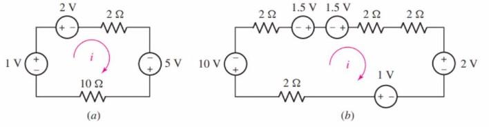 Solved 18. Use the KVL to obtain a numerical value for the | Chegg.com