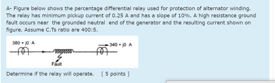 Solved A- Figure below shows the percentage differential | Chegg.com