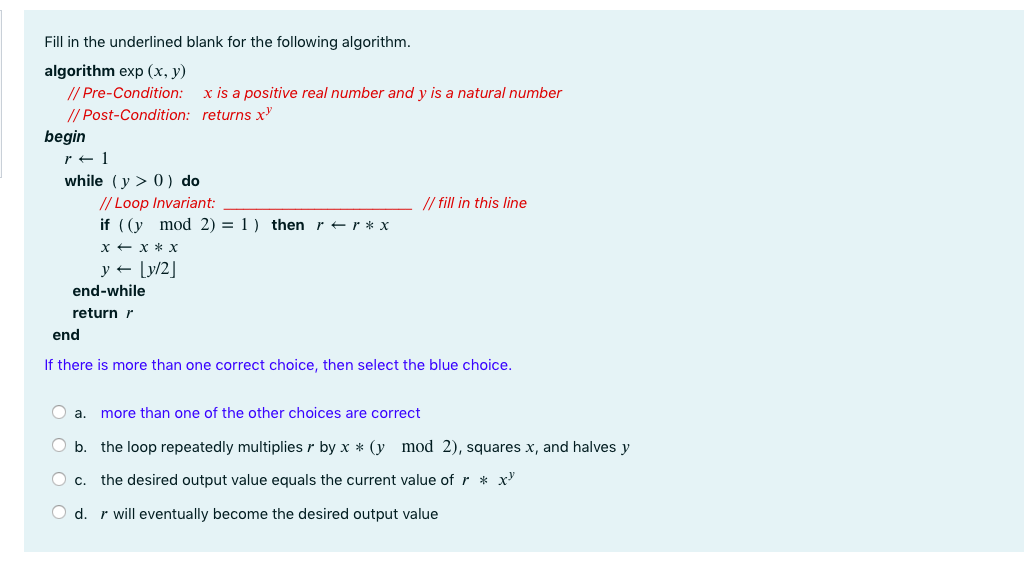 Solved Fill in the underlined blank for the following | Chegg.com