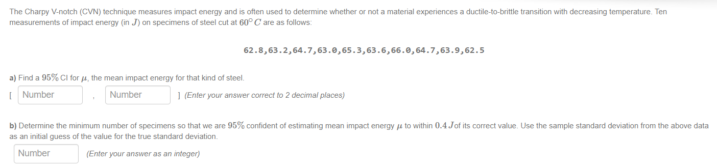Solved The Charpy V-notch (CVN) technique measures impact | Chegg.com