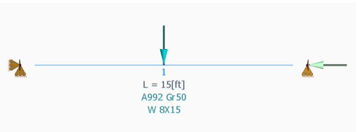 Solved A double hinged column consisting of a W8x15 profile | Chegg.com