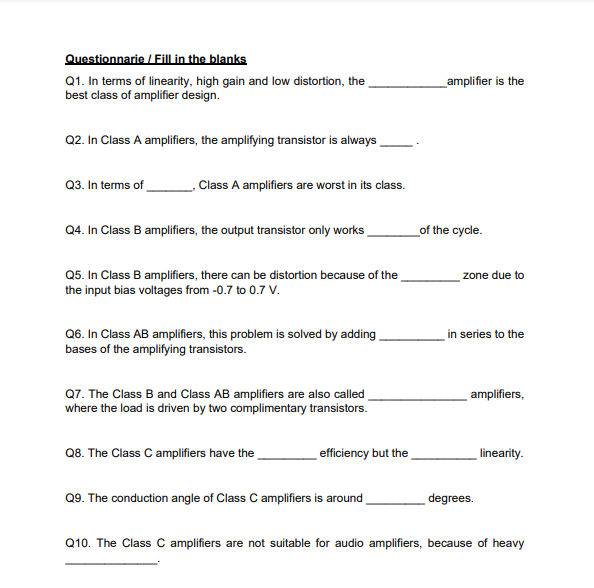 Solved In this Lab, you will build Class B and Class AB | Chegg.com