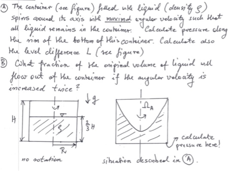 Solved such that 'Calculste 4 The container (see figure) | Chegg.com