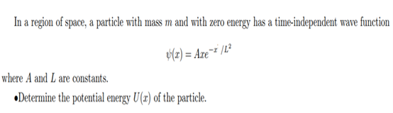 Solved In a region of space, a particle with mass m and with | Chegg.com