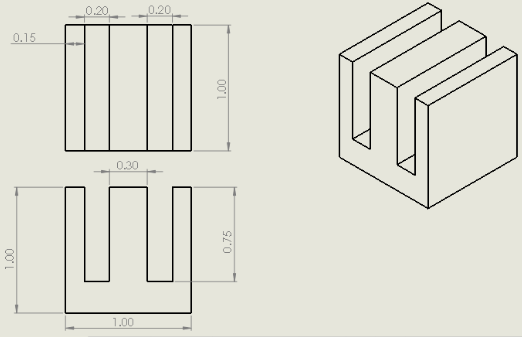 Solved Directions: plz draw using solidwork step by | Chegg.com