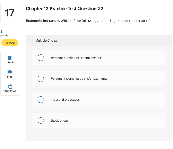 Solved Chapter 12 Practice Test Question 22 17 Economic | Chegg.com