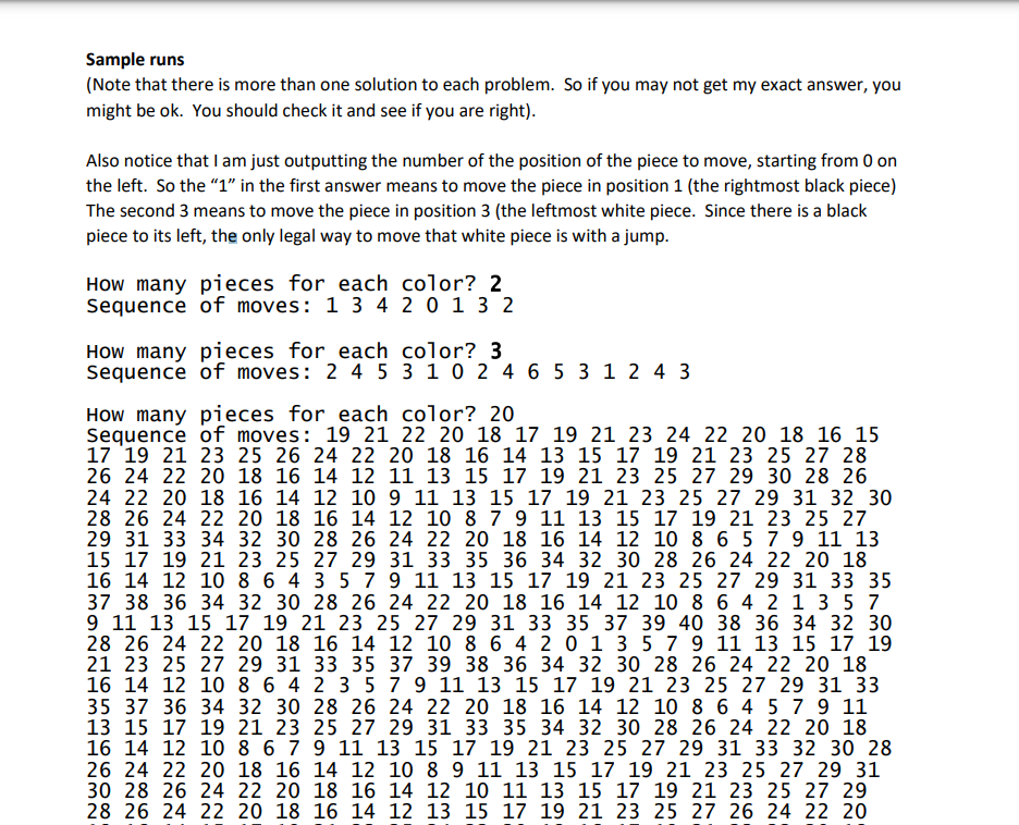 Solved Suppose I have a row of cells with 2n+1 spaces in it. | Chegg.com