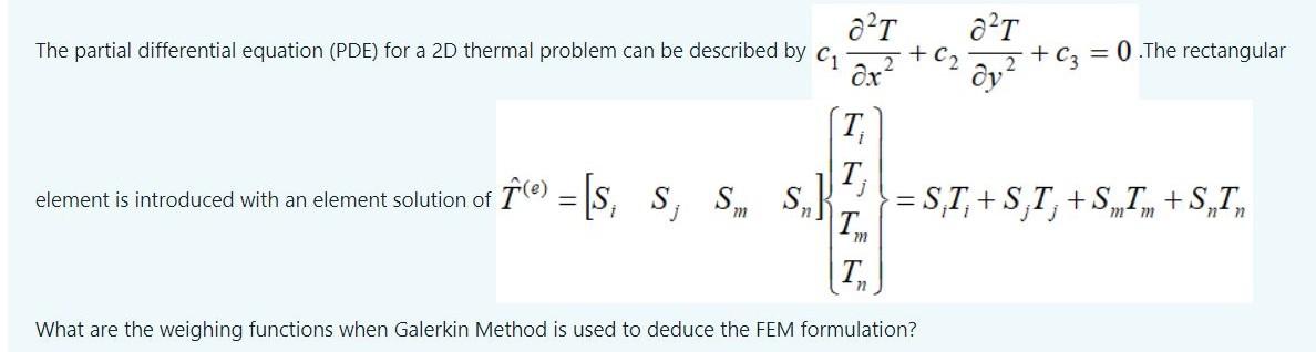 Solved 22T OPT The partial differential equation (PDE) for a | Chegg.com