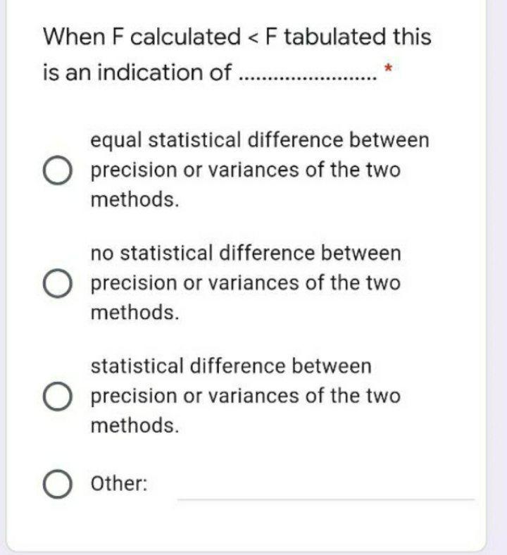 Solved When F calculated