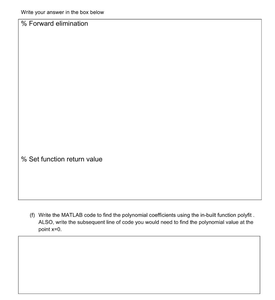 Solved (e) The MATLAB code provided below is supposed to | Chegg.com