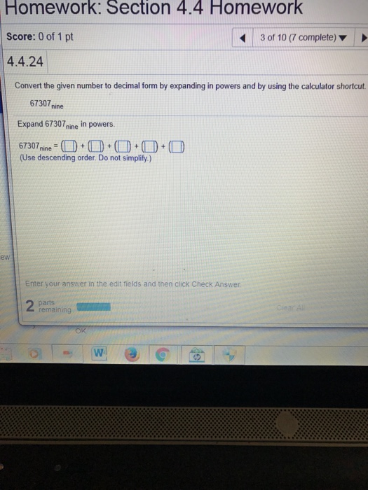 Solved Convert the given number to decimal form by expanding | Chegg.com