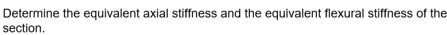 Solved Determine the equivalent axial stiffness and the | Chegg.com