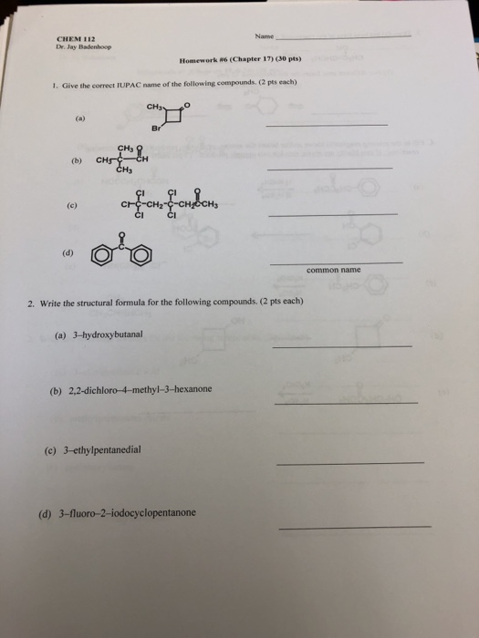 Solved 3. Draw (a) the keto form of the compound (2 pts) | Chegg.com