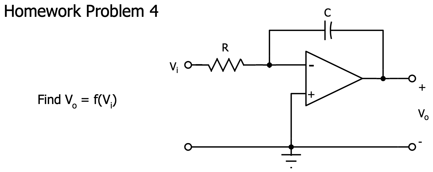 Solved Homework Problem 4 Find Vo=f(Vi) | Chegg.com